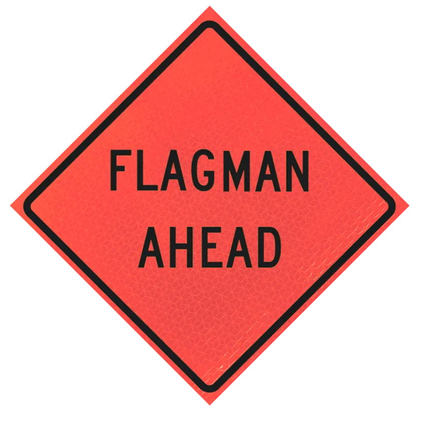 Roll Up Warning Signs For Effective Temporary Traffic Control Work Area Safety